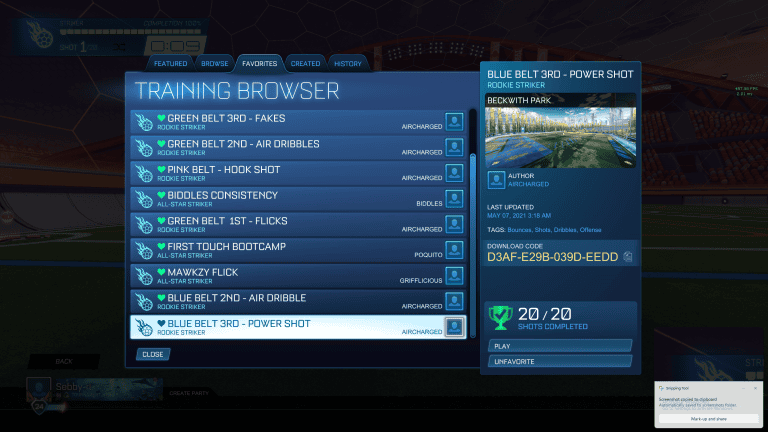 Rocket League Power Shot Guide - The Blue Belt III